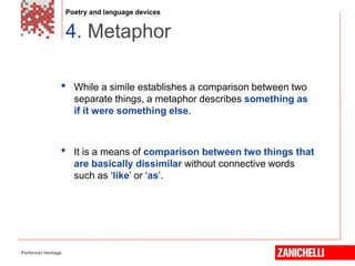 POETRY AND LANGUAGE DEVICES | PPT