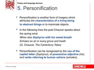 POETRY AND LANGUAGE DEVICES | PPT