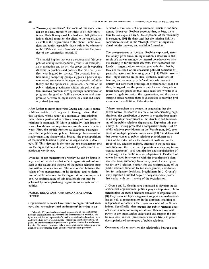 Grunig S Symmetrical And Asymmetrical Models Of Public Relations