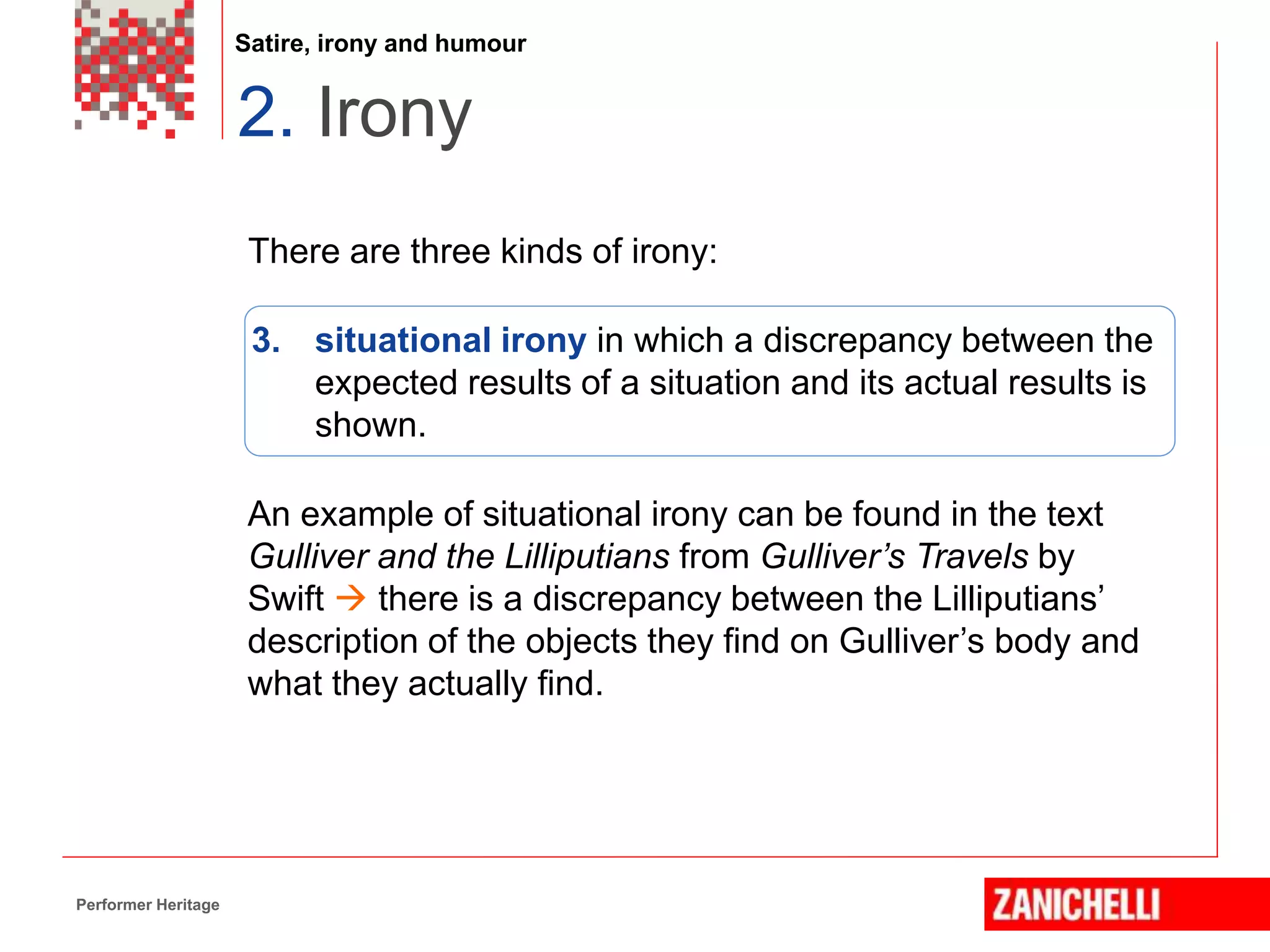 SATIRE, IRONY AND HUMOUR | PPT