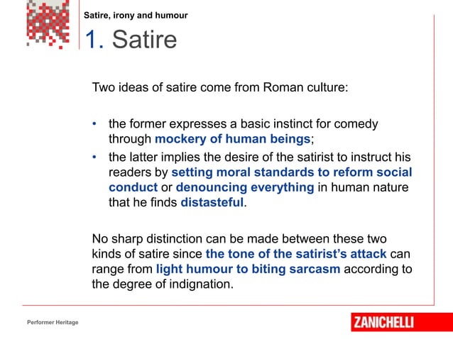 SATIRE, IRONY AND HUMOUR | PPT