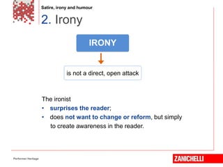 SATIRE, IRONY AND HUMOUR | PPT