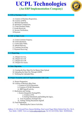 0004 sap fico syllabus ucpl technologies | PDF | Credit Cards | Personal Debt