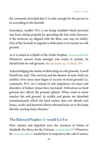 Method of Istinja (Cleaning Oneself after Defecation and Urination) | PDF
