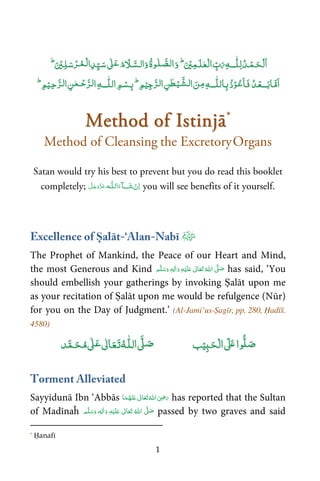 Method of Istinja (Cleaning Oneself after Defecation and Urination) | PDF