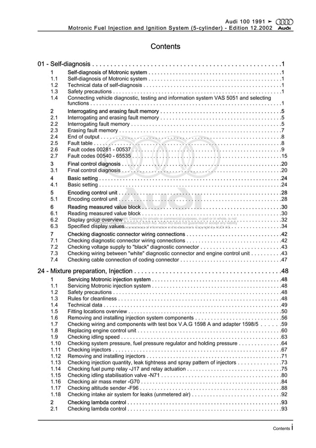 AUDI 00052506920 motronic fuel-injection_and_ignition_system_(5 ...