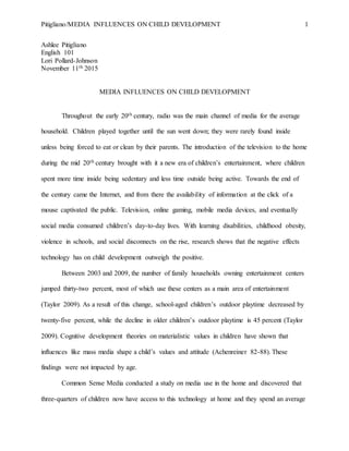 Media Influences on Child Development | PDF