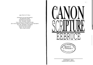 00059 Bruce The Canon of Scripture.pdf