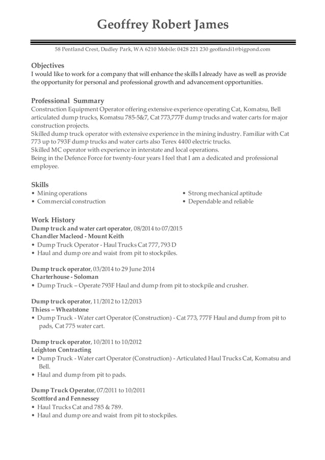 Geoff James2 CV | DOCX