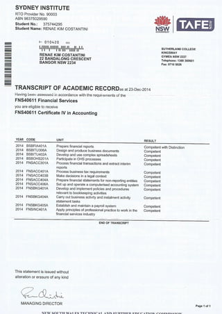 Tafe Certificates | PDF