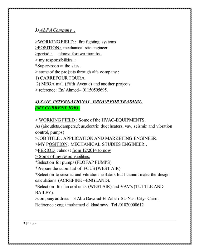 ABDO CV | DOCX | Civil Engineering Industry | Industries