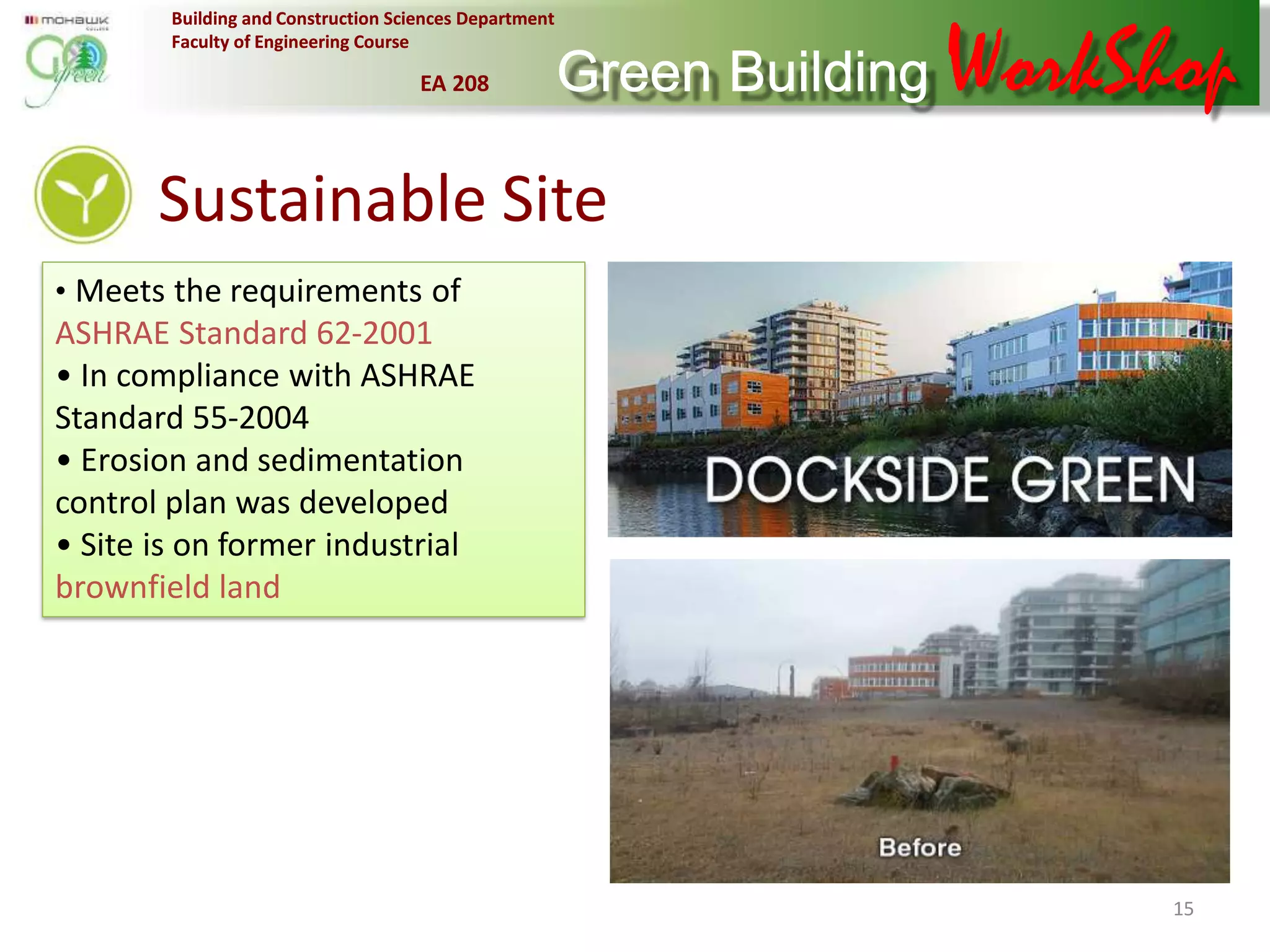 Dockside Green Case-study, Victoria, British Columbia, Canada LEED | PDF