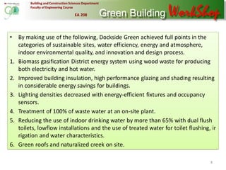 Dockside Green Case-study, Victoria, British Columbia, Canada LEED | PDF