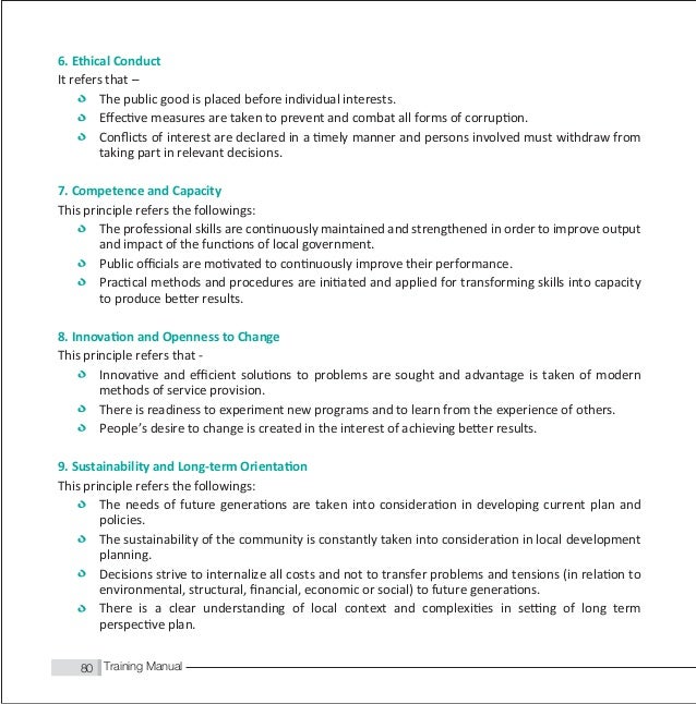 Training Manual on Human Rights and Local Governance