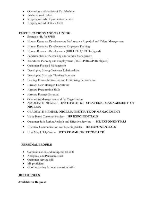 Shonde Samuel CV | DOCX