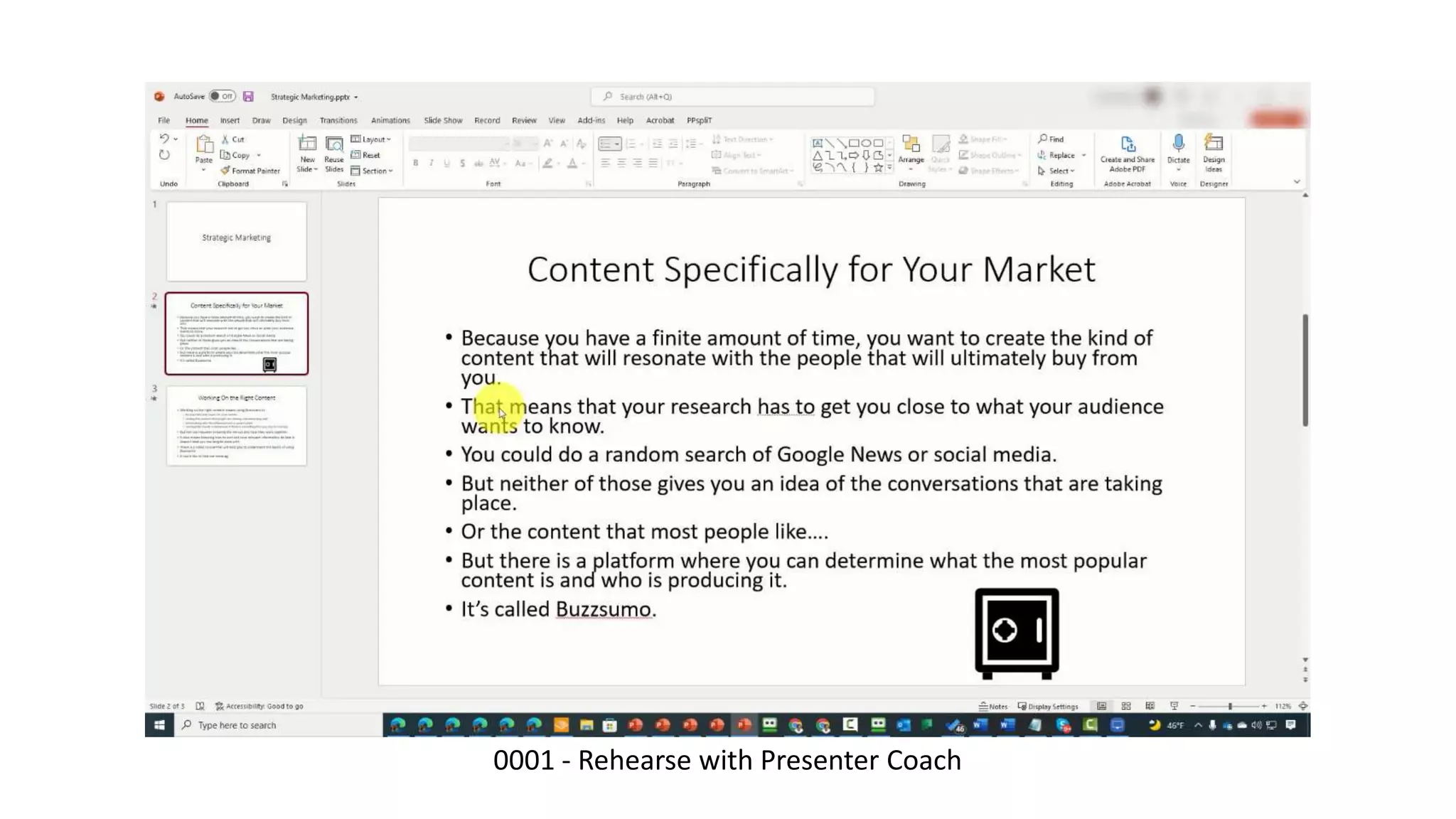 Rehearse with Presenter Coach | PPT