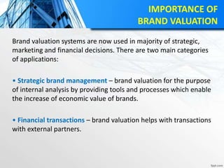 8 BRAND VALUATION_Bishwjit | PPTX