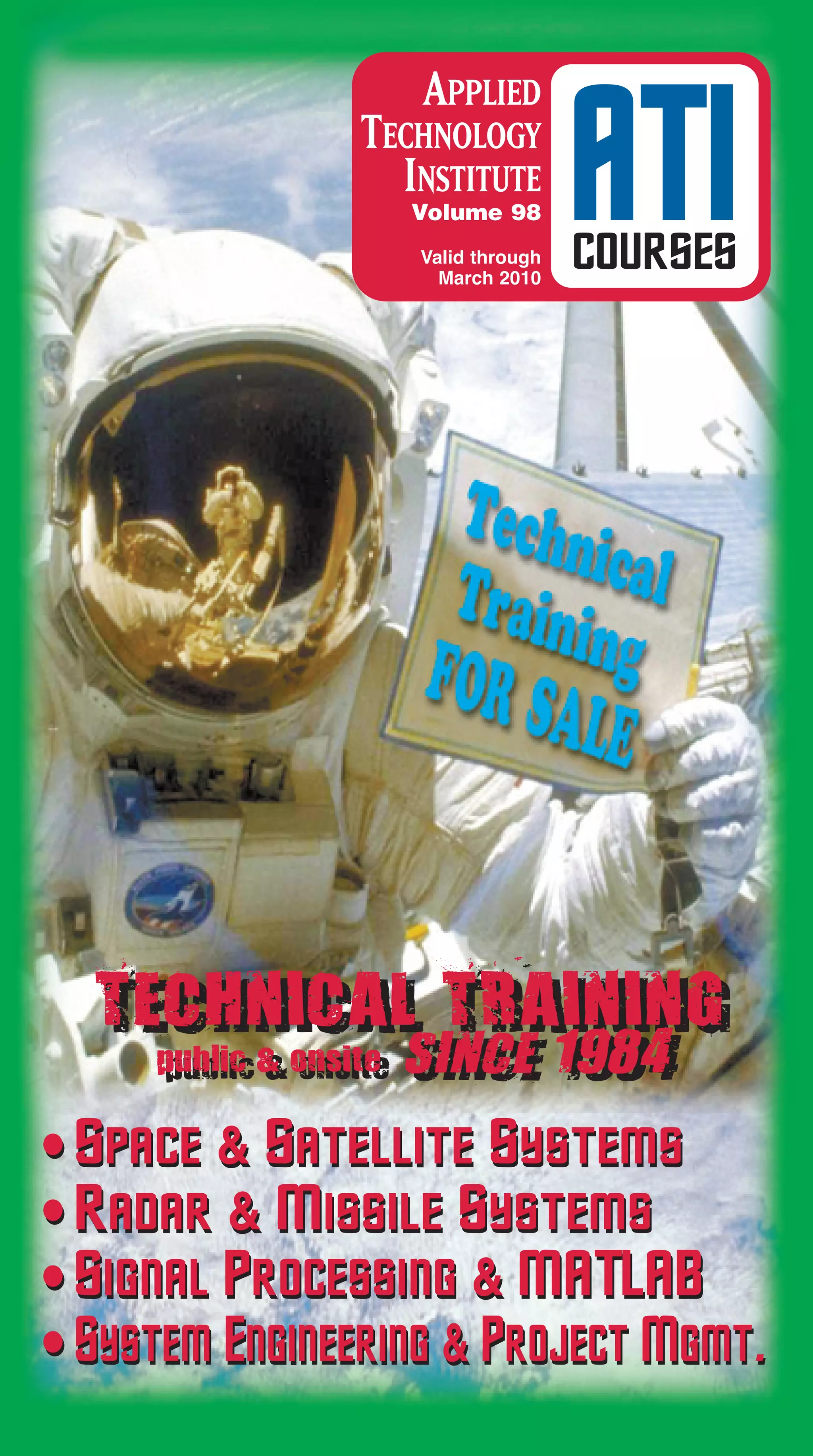 ATI Space, Satellite & Aerospace Engineering Technical Training Courses ...