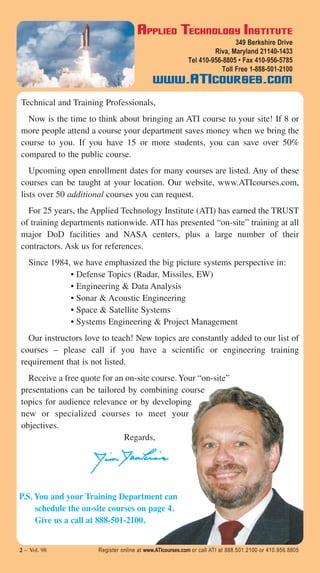 ATI Space, Satellite & Aerospace Engineering Technical Training Courses ...