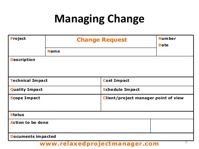 Change request form