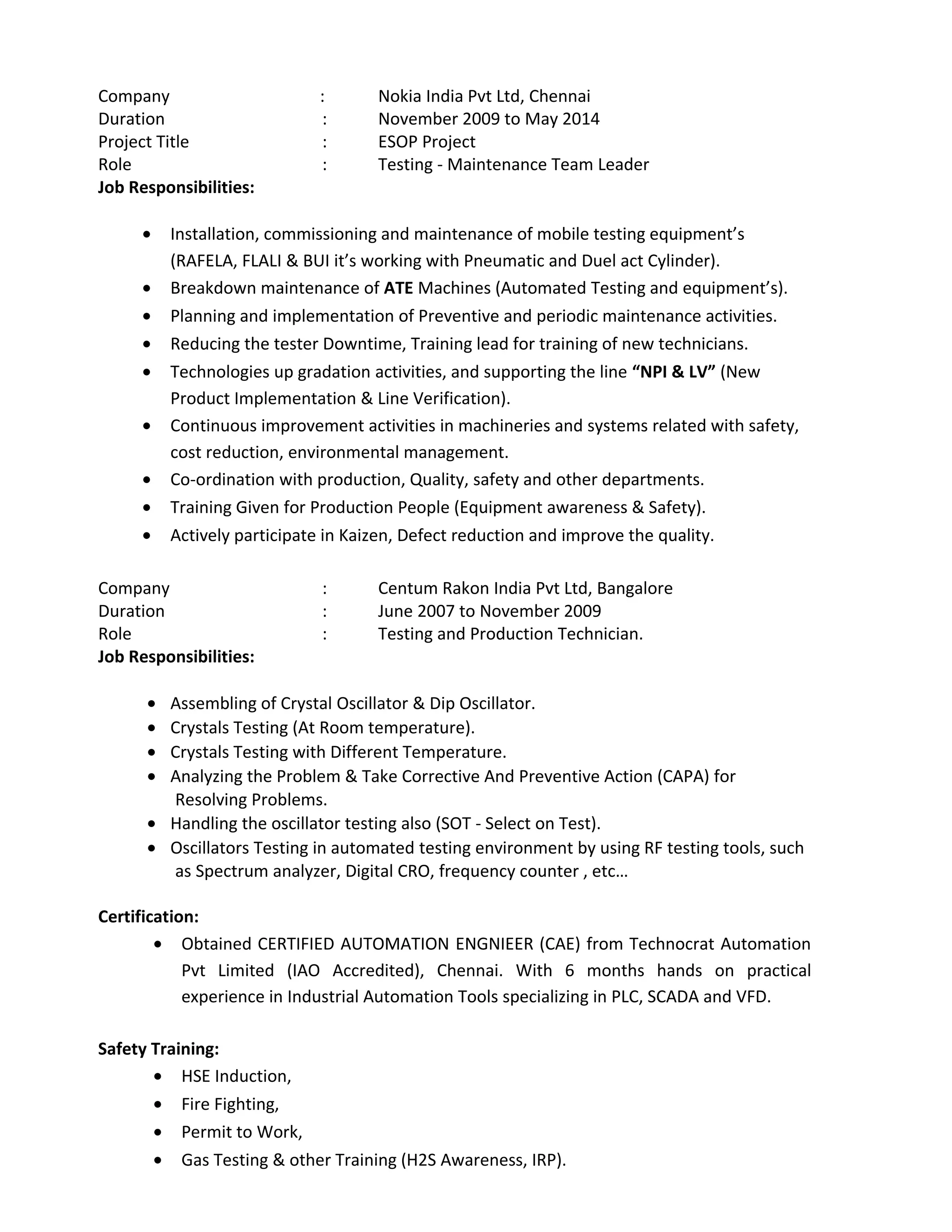Vinoth Kumar _Resume | DOC
