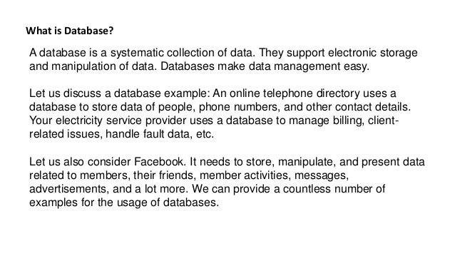 Database Intro | PPTX