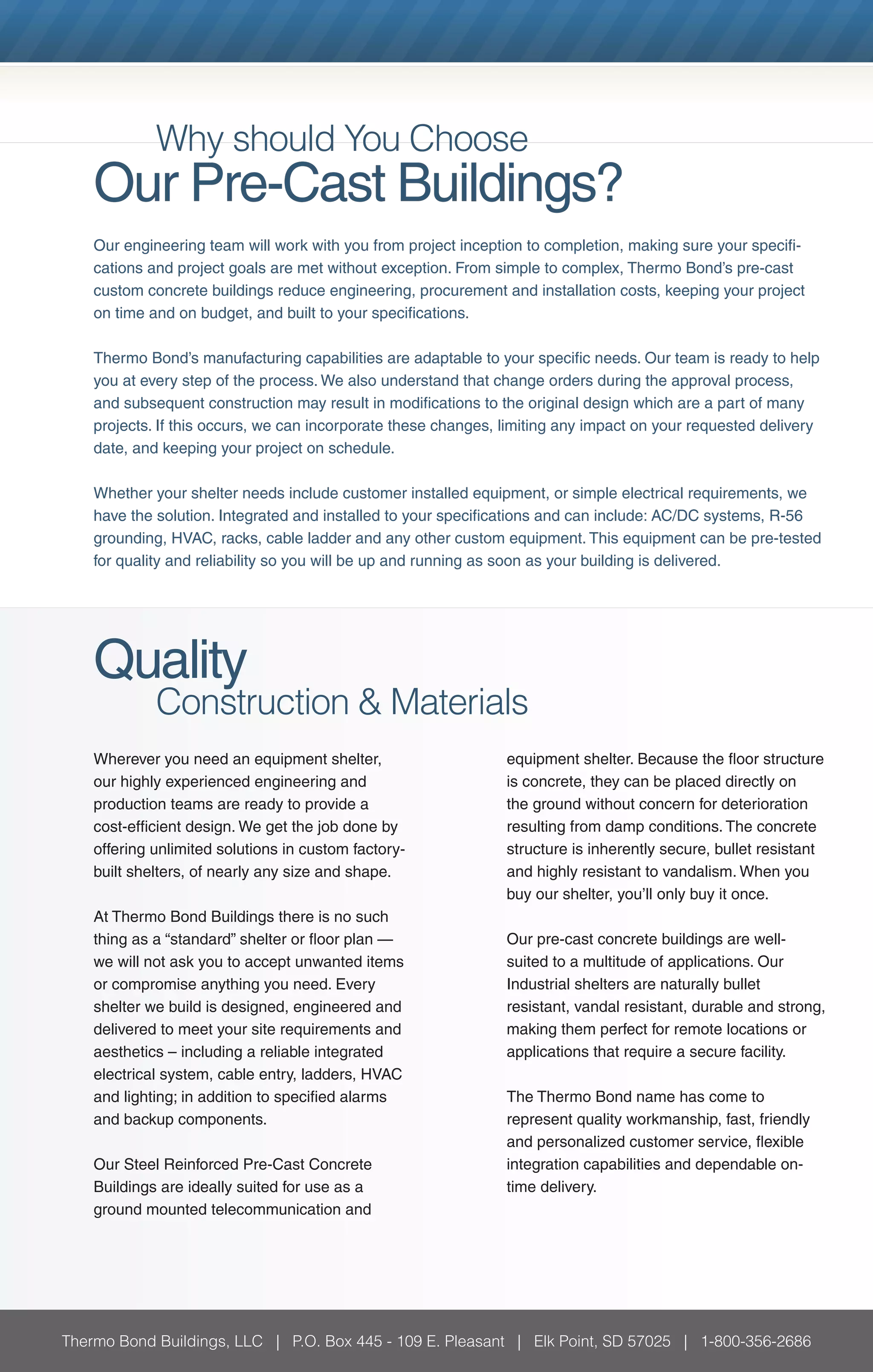 Thermo Bond Pre-Cast Concrete Brochure | PDF