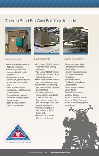 Thermo Bond Pre-Cast Concrete Brochure | PDF