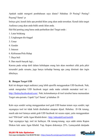 $0,00 fb ads ala mbendoll | PDF