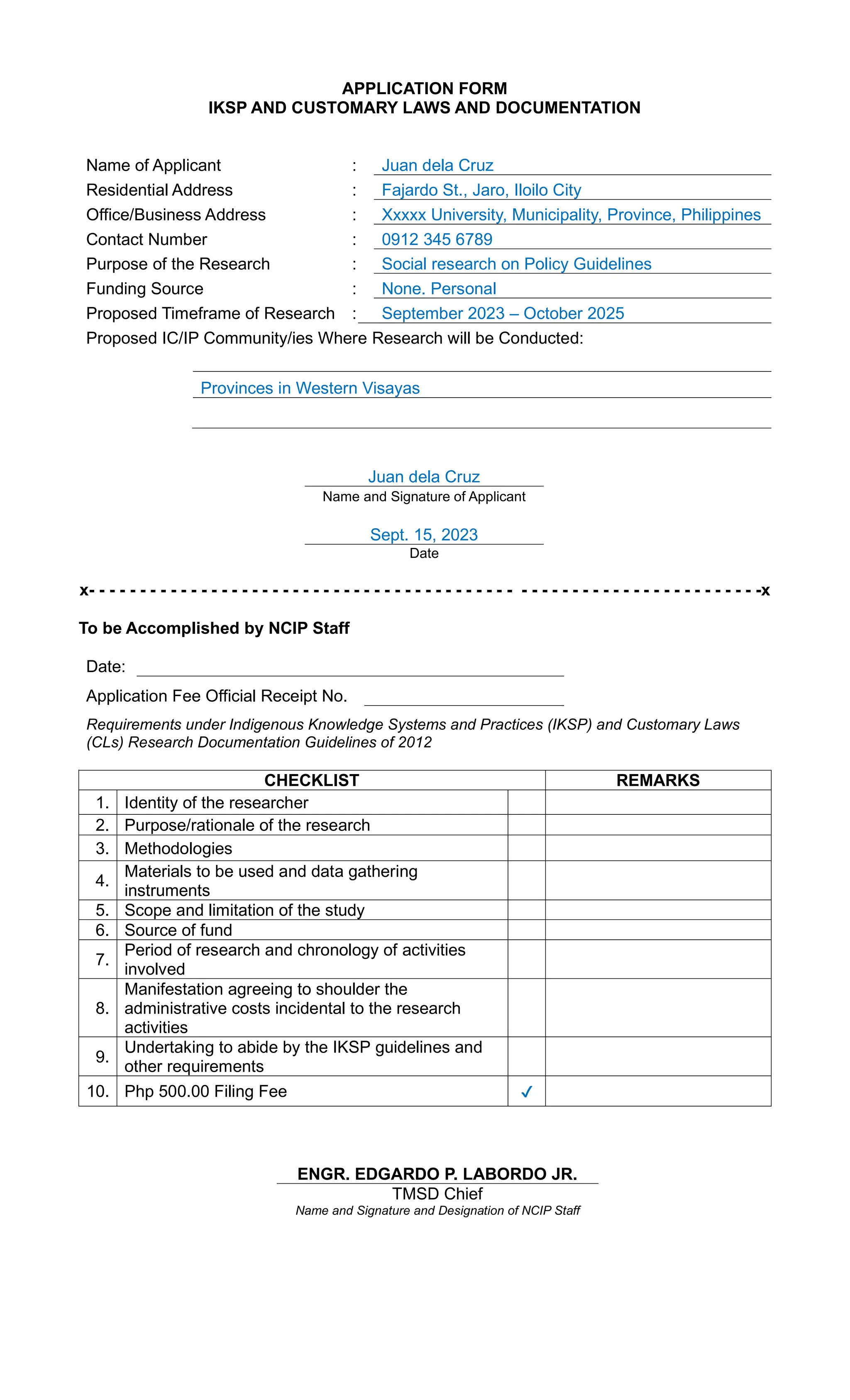 000 FILLED SAMPLE Affidavit of Undertaking and ISKP Application Form.pdf