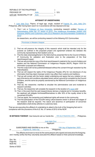 000 FILLED SAMPLE Affidavit of Undertaking and ISKP Application Form.pdf