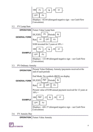 000 instructions for TI BA II Plus | PDF