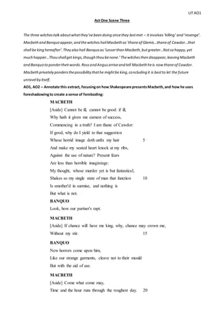 Macbeth Booklet | DOCX | Fantasy | Genres