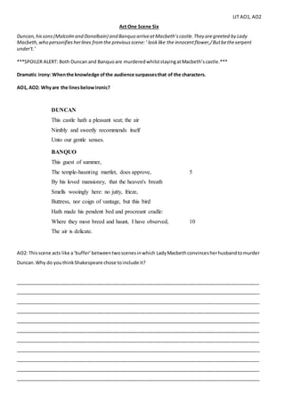 Macbeth Booklet | DOCX | Fantasy | Genres