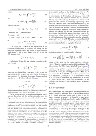 000 theory of the leak rate of seals | PDF | Physics | Science