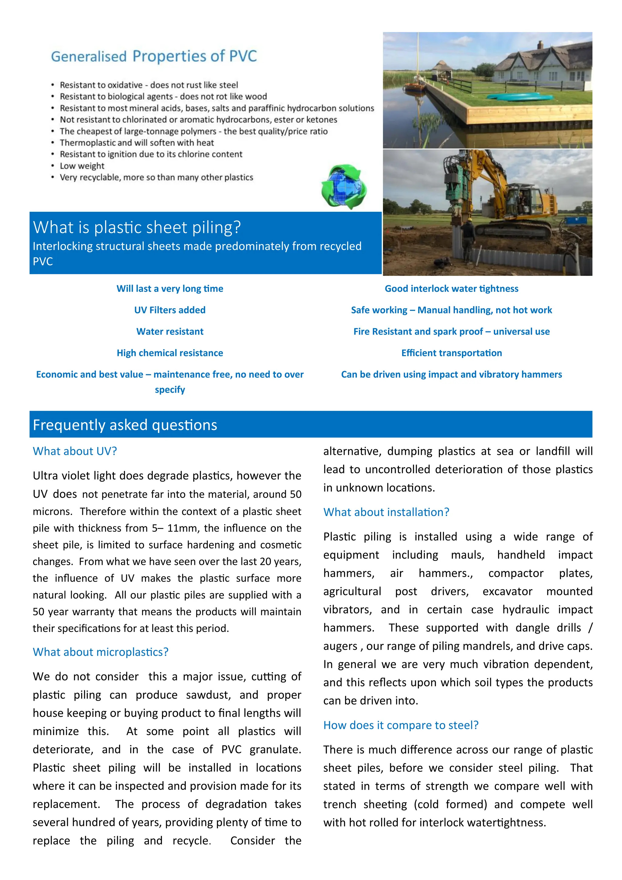 THE Plastic Piling Range of Plastic Sheet Piling 2022 std.pdf