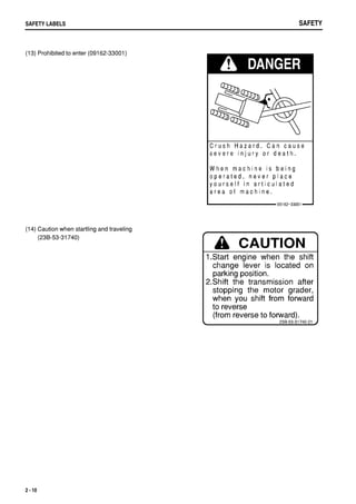 Komatsu Gd655 5 Operation And Maintenance Manual | PDF