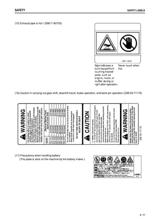 Komatsu Gd655 5 Operation And Maintenance Manual | PDF