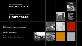 Building Construction Portfolio | PDF | Construction Industry | Industries