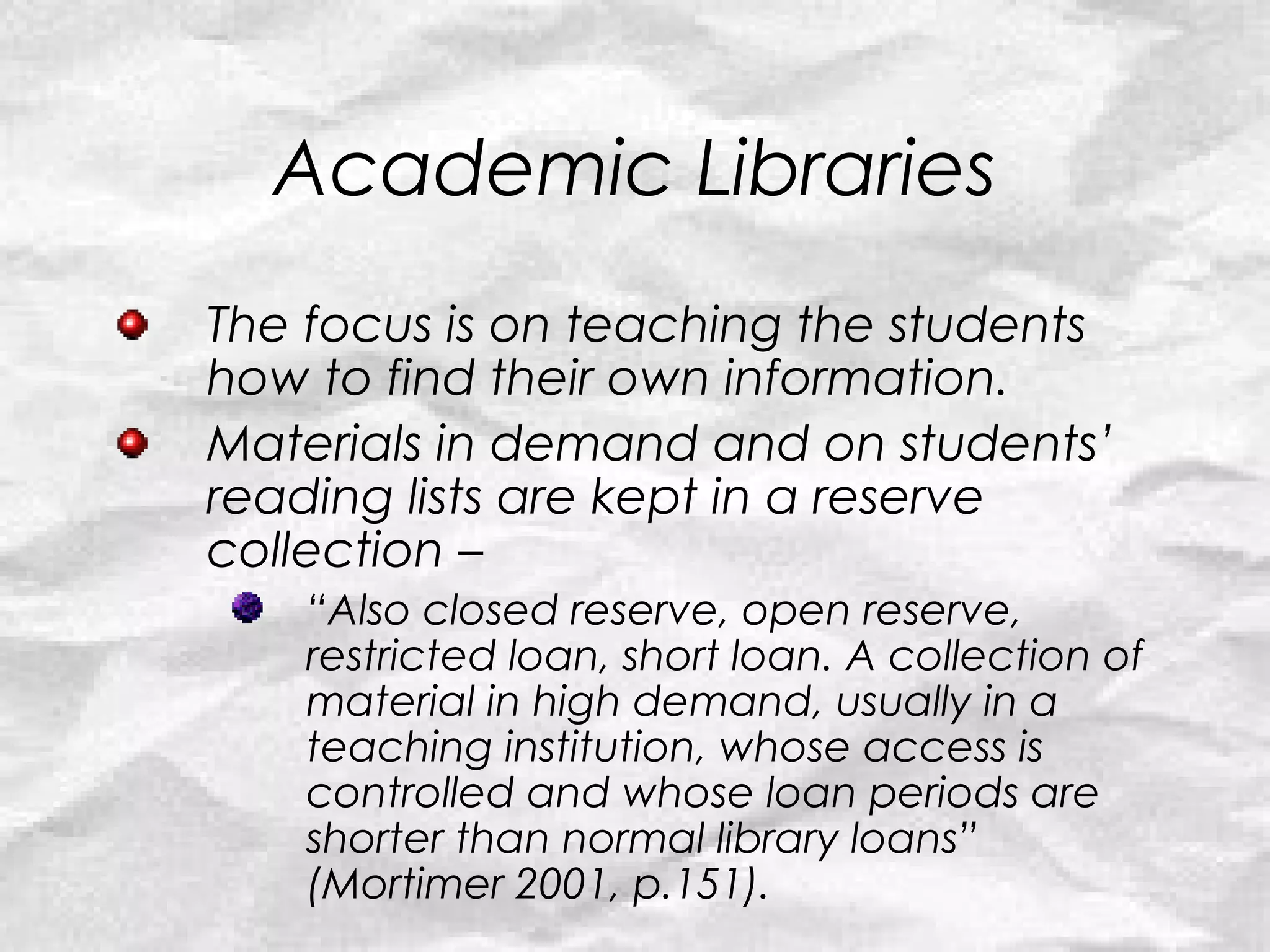 Organisation of Libraries | PPT
