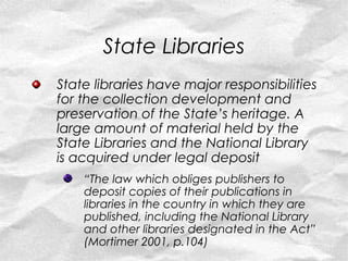 Organisation of Libraries | PPT