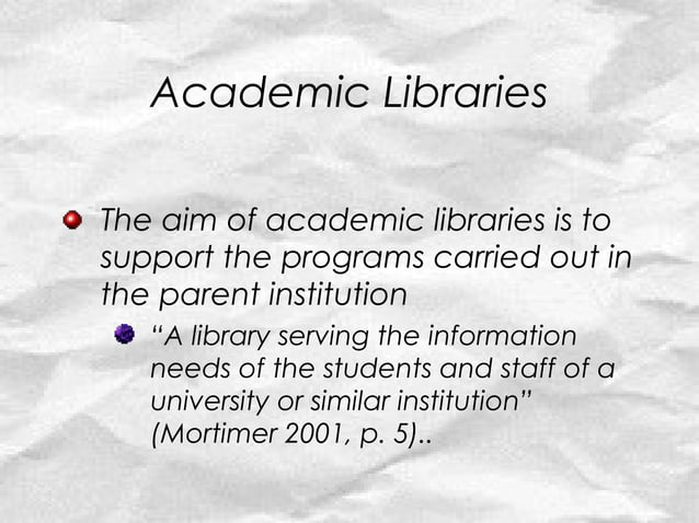 Organisation of Libraries | PPT