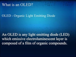 organic light emitting diode | PPT