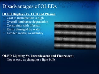 OLED (Organic Light Emitting Diode) | PPT