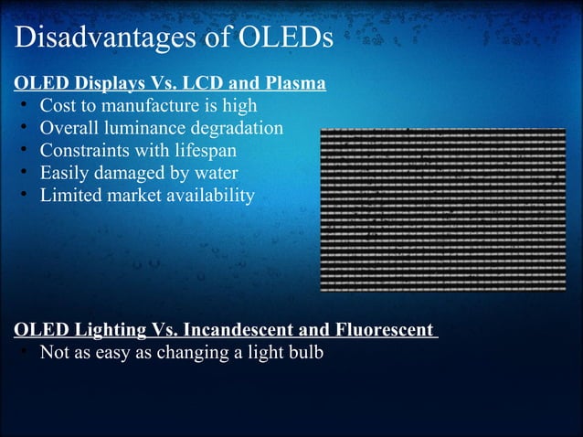 OLED (Organic Light Emitting Diode) | PPT | Chemistry | Science