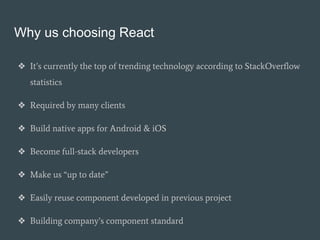 001. Introduction about React | PPTX