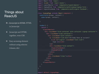 001. Introduction about React | PPTX