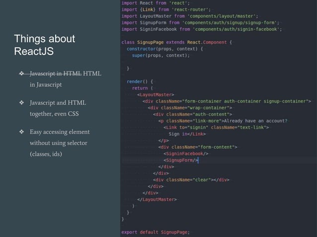 001. Introduction about React | PPTX