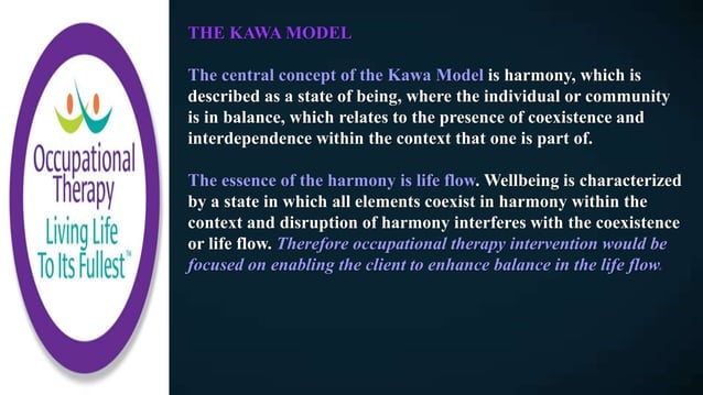KAWA MODEL OF OCCUPATIONAL THERAPY | PPTX