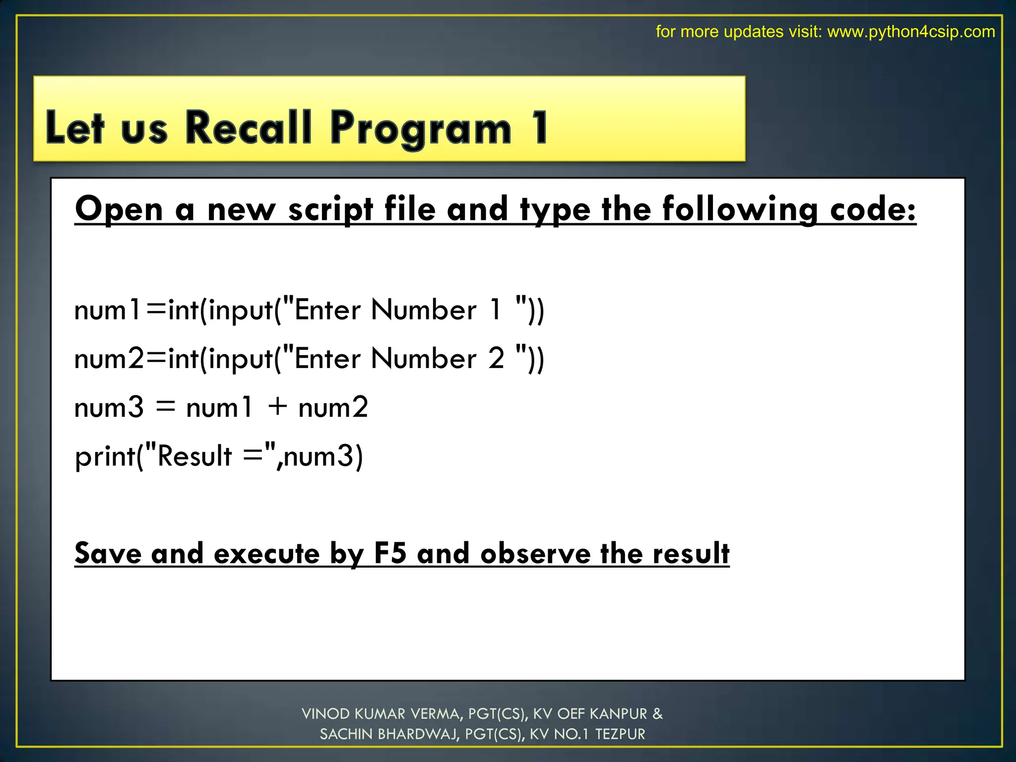 REVISION OF PYTHON CLASS 12 NOTES CMPUTER SCIENCE | PPT